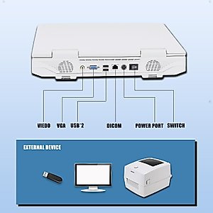 JZRYL Portable Vet/Veterinary B-Ultrasound Scanner with 3.5Mhz Convex Probe for Horse,Goat,Cow,Sheep and Pig use (3.5 MHz Convex Probe)
