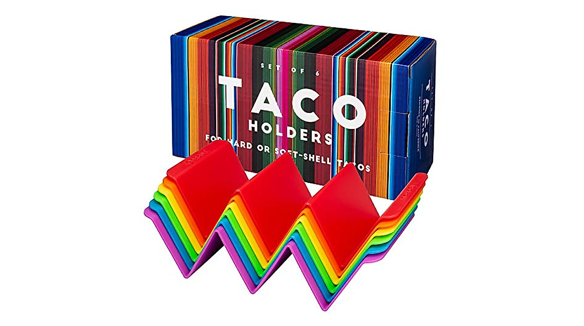 Colorful Taco Holders Set of 6 - Bold and Fun