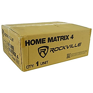 Rockville Home Matrix 4 Zone 8 Channel 600w Multi Room/Source Receiver/Amplifier