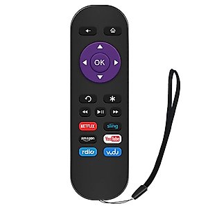 Gvirtue Remote Replacement Control for Roku Box Model: for Roku 1, for Roku 2(HD, XD, XS), for Roku 3, for Roku LT, HD, XD, XDS, for Roku N1, for Roku Express, for Roku Express+