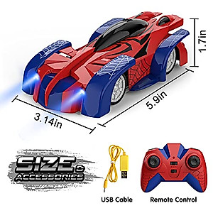 EpochAir Wall Climbing Remote Control Car, Dual Mode 360° Rotating RC Stunt Cars with Headlight,Rechargeable Toys for Boys Gift for Boys 4 5 6 7 8-12 Year Old