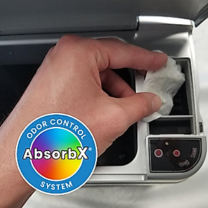 iTouchless 3-Pack AbsorbX Compact Odor Bathroom, Absorbs Garbage Smells, All Natural Activated Carbon, Biodegradable Filters for 2.5-4 Gallon Small Trash Cans