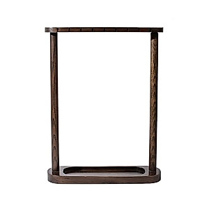 Kihomi Pendulum Display Stand with Tray | Wooden Crystal Stone Holder Up to 17 Pendulums and Crystal Pendants - Aesthetic Witchy Decor, Witchcraft and Wiccan Supplies for Your Spiritual Space (Brown)