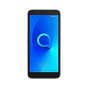 Alcatel 1 5033J Unlocked Smartphone Dual Sim 5" 18:9 Display, Android Oreo (Go Edition), 8MP Rear Camera, 4G LTE - Works Worldwide & in The U.S GSM Carriers -Black (Renewed)