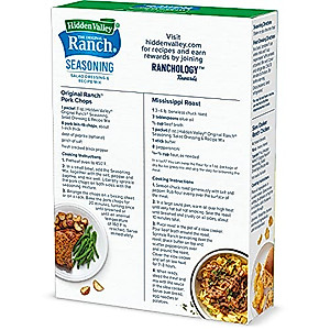 Hidden Valley Original Ranch Salad Dressing & Seasoning Mix, Gluten Free, Keto-Friendly - 4 Packets (Package May Vary)