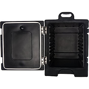 Carlisle FoodService Products Cateraide Plastic Insulated Food Container, Portable Food Warmer, Food Pan Carrier with Versatile Capacity for Parties, Catering, Buffets, 5 Full Pans, Black