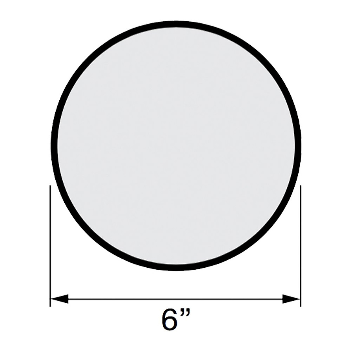 INCOM Manufacturing: Workplace Marker 6" Circle, Red (Pack of 25)