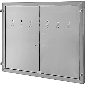S7 Outdoor Kitchen Doors, 31W x 24H Inch, BBQ Door Stainless Steel Wall Construction Vertical, Outdoor Kitchen Door for BBQ Island, Grilling Station, Outside Cabinet