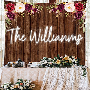 Jadetoad Customizable Neon Sign for Wedding Party Backdrop Photo Shoot Prop Home Decor, Customized Led Light Sign- Create Memorable Moments with Personalized Illumination, Unique Gift! (40")