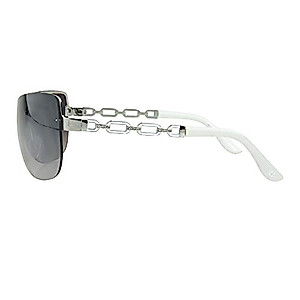 Sofia Vergara x Foster Grant Women's Veronica Sunglasses Pilot, Silver, 136 mm