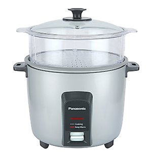 Panasonic 12 Cup (Uncooked) Automatic Rice Cooker/Steamer, Silver