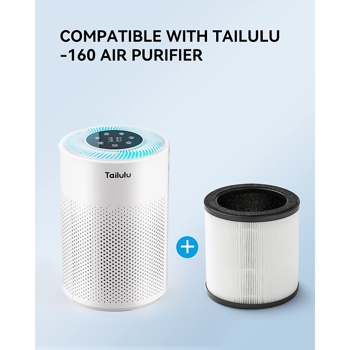 Air Purifier Filter for Tailulu 160 Air Purifier, 3-in-1 True H13 HEPA Filter, 1 Pack