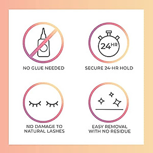 KISS imPRESS Falsies False Eyelashes, Lash Clusters, Natural', 12 mm, Includes 20 Clusters, 1 applicator, Contact Lens Friendly, Easy to Apply, Reusable Strip Lashes