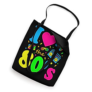 I Love The 80's Eighties Party Dress Retro Tote Bag
