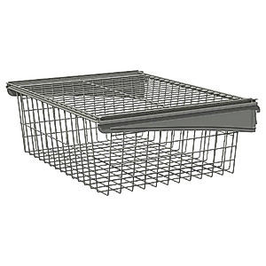 ClosetMaid ShelfTrack Hardware Kit for Add-On Drawer, Drawer Frame Hardware, Nickel Finish