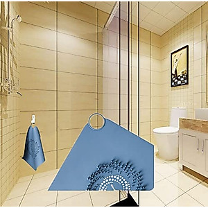 Silicone Shower Drain Hair Catcher,Shower Hair Stopper,Shower Drain Strainer,Silicone Drain Covers,Bathroom Drain Protector (HS030)