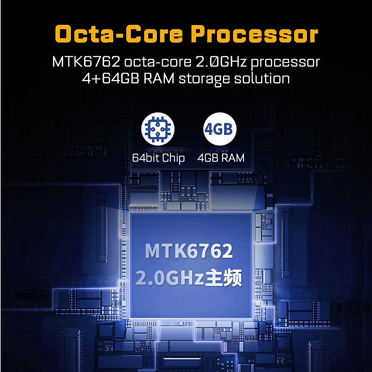 8 inch Rugged Tablet for Android 12, Octa Core Industrial Tablet with Waterproof Drop Proof Enclosure, 4GB RAM 64GB ROM, 8500mAh Battery, 2.4/5G WiFi, GPS,5/13MP Dual Camera, HD Touchscreen(US)