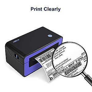 POLONO Label Printer, PL420 4x6 Thermal Printer, High-Speed Shipping Label Printer, Commercial Direct Thermal Printer, 4" x 6" Direct Thermal Shipping Label (Pack of 1000)