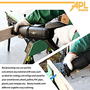 Reciprocating Saw，8.5 Amp Motor,Quickly Cut Depth in Wood and Metal Cutting By 1020W,3/4"(28mm) Stroke Length, 2800SPM and 6" Max.