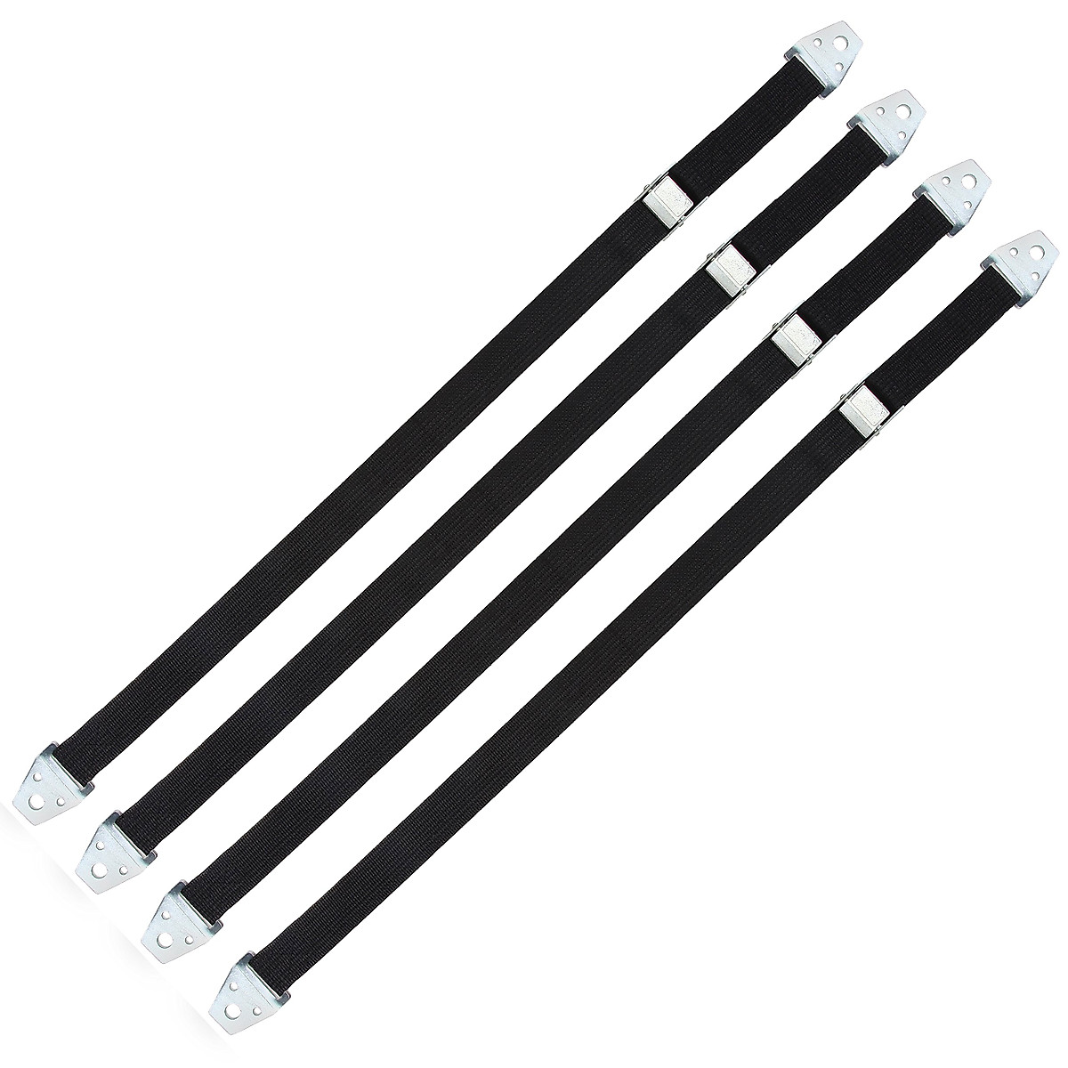 Metal Anti Tip Furniture Kit, 4 Pack Silver Furniture Anchors for Baby Proofing, TV Safety Straps For Flat Screens, Earthquake Straps, Heavy Straps For TV, Child Proof Childproof Television Antitip