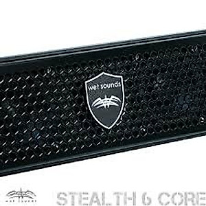 Wet Sounds Stealth-6-Core Soundbar, MB Quart NA2-320.4 Micro Amplifier & WW-BTRS Bluetooth Rocker Switch Controller
