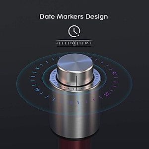 Wine stoppers for wine bottles,2 pack Wine Bottle Stoppers,Vacuum Wine Stopper Keeps Wine Fresh Up,Reusable Wine Saver Best Gift Accessories