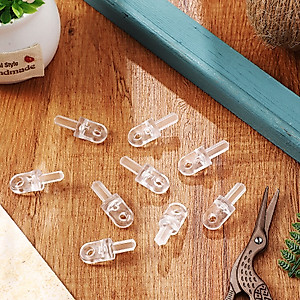 6 Pieces Hardware Wand Tip Repair Wand for Broken Horizontal Blind Hardware Wand Assembly Replacement Kits Vertical Blinds Replacement Slats Exterior Window Shutters for Interior Windows