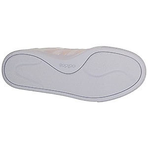 adidas Women's Court Platform Skate Shoe, White/White/Black, 9