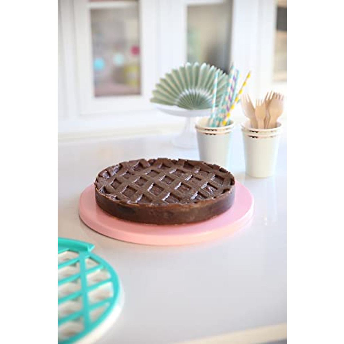 La Botica Makers, Lattice Pie Top Cutter, Decorative Diamond Shape 11.41 Inches, Easy Pies, DIY, Bakery Tools