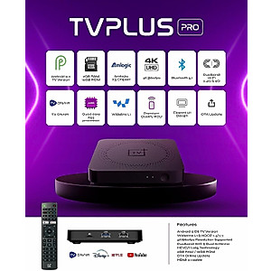 2023 Tv Plus Pro Android Box with Dual Band 5G WiFi Gigabit LAN Box 2 GB ram, 16 Storage Better Than mag 540w3 and mag 524w3- TVplus pro ...by Meentek...…