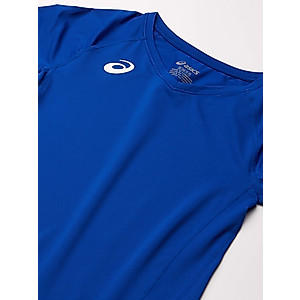 ASICS Spin Serve Volleyball Jersey Short Sleeve, Team Royal, x Large