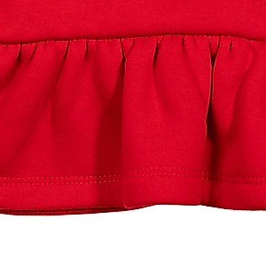 Disney Minnie Mouse Infant Baby Girls Fleece Pullover Peplum Hoodie Leggings Set Red 18 Months