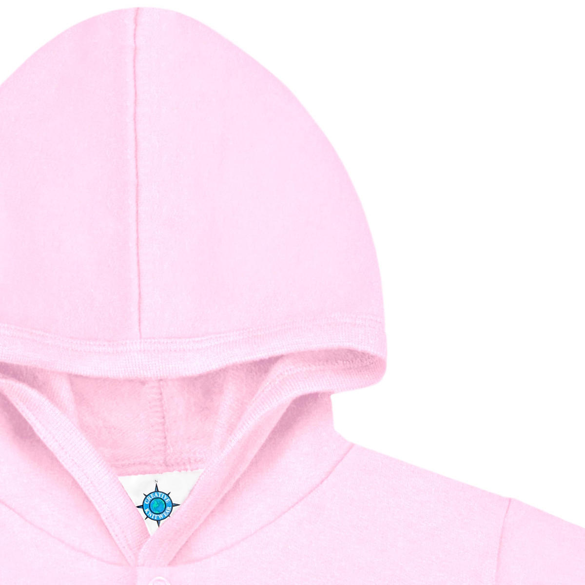 Creative Knitwear College Baby NCAA Officially Licensed Snap Hooded Jacket - Nebraska Cornhuskers Logo - Pink - 3T