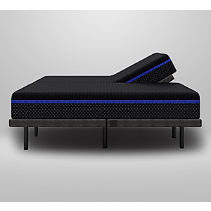 iDealBed S4 Nebula Luxury Hybrid Mattress + 4i Custom Adjustable Bed Sleep System, Comfort, Cooling & Support, Advanced Silent Operation, Massage (Medium Firm, Split Queen)