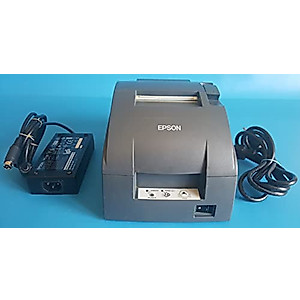 TM-U220B, Impact, two-color printing, 6 lps, Serial interface only, Power supply, Dark gray