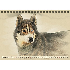 Schlittenhunde 2019 (Tischkalender 2019 DIN A5 quer): Der Kalender ist im kunstvollen Aquarell-Stil gehalten, so dass jedes einzelne Bild einem kleinen Kunstwerk gleicht. (Monatskalender, 14 Seiten )