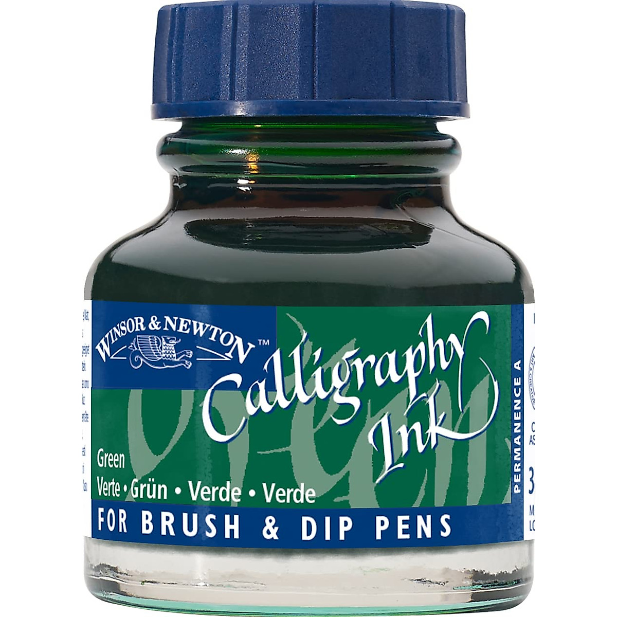 Winsor & Newton Calligraphy Ink, 30ml (1-oz) Bottle, Green