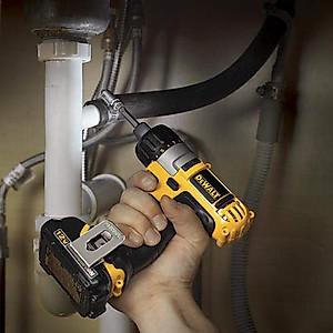 DEWALT 12V MAX Cordless Screwdriver, 1/4-Inch Hex Chuck, 1-Inch Bit Tips, Electric (DCF610S2)