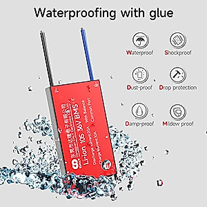 DALY BMS 10S 36V 20A Li-ion Battery Protection Module PCB Protection Board with Balance Leads Wires BMS for 18650 Battery Pack 36V(Standard BMS,20A)