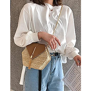 Crossbody Bags for Women Tassel Small Straw Beach Bag Satchel Bag Shoulder Bag Hobo Bags Purses Tote Handbag 2023