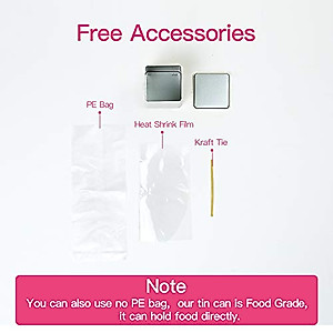 Tianhui Square Tin Can Empty Cube Steel Box Storage Container kit 65mm Series for Treats, Gifts, Favors, Loose Tea, Coffee and Crafts, White, 3L