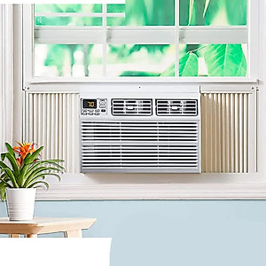 Window Air Conditioner Side Panels with Frame, 2023 New Air Conditioner Accessories Room AC Accordion Filler Curtain Kit Replacement, Adjustable Insulation AC Side Panel Include Frames