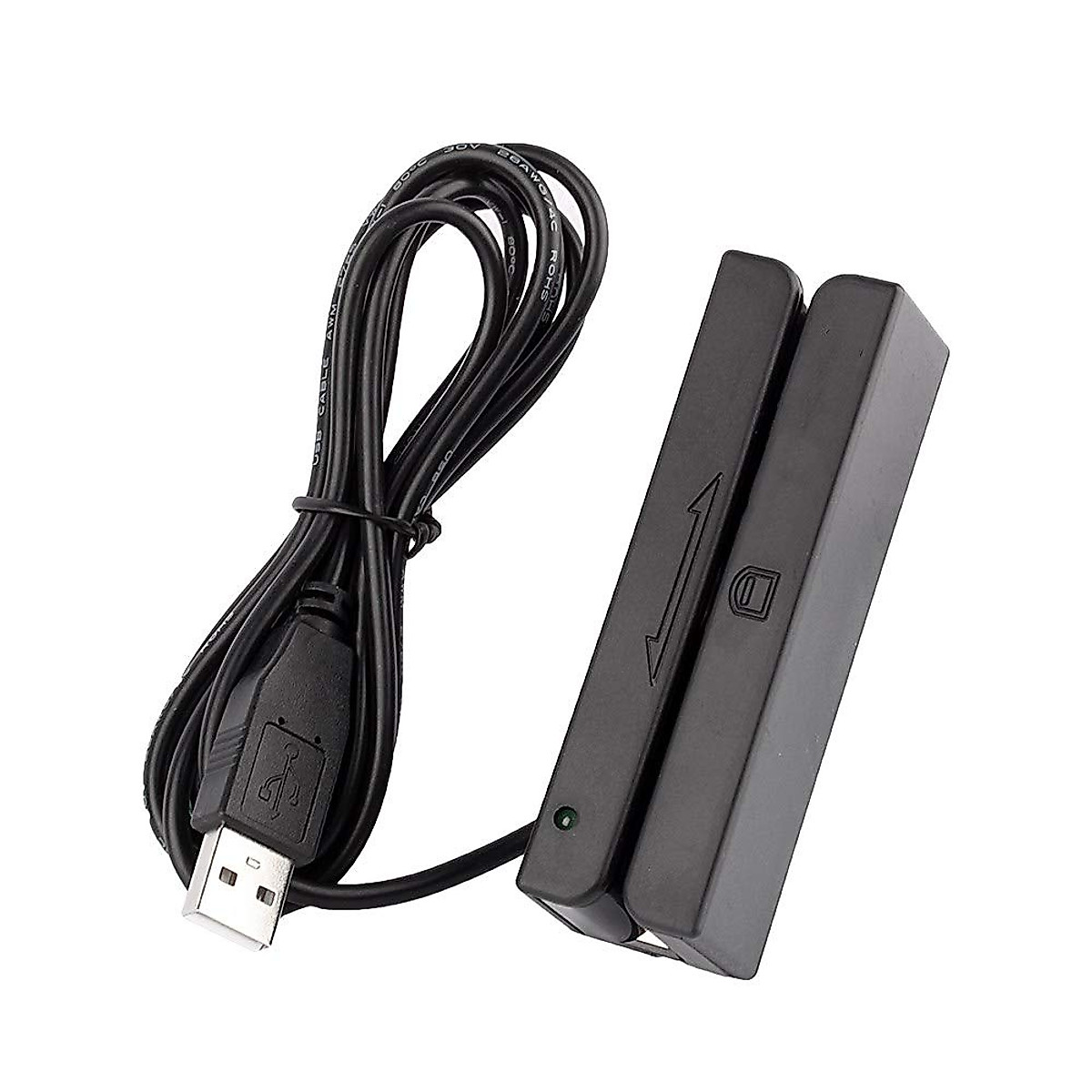 Swipe Card Reader, MSR90 USB Magnetic Strip Card Reader 3 Tracks Mini Mag Hi-Co Swiper