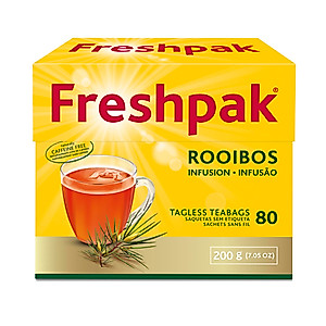 Freshpak Pure Rooibos Tea 80 Tagless Bags 80 Count (Pack of 4)