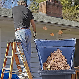 Leaf Collector- Garden Tool, Collapsible Reusable yard waste collector，leaf pickup, leaf loader，Heavy duty tote, Foldable Dustpan