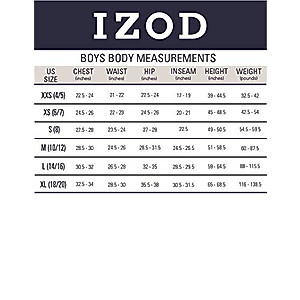 IZOD Boys' Fleece Zip-up Hoodie Sweatshirt, Navy, 5