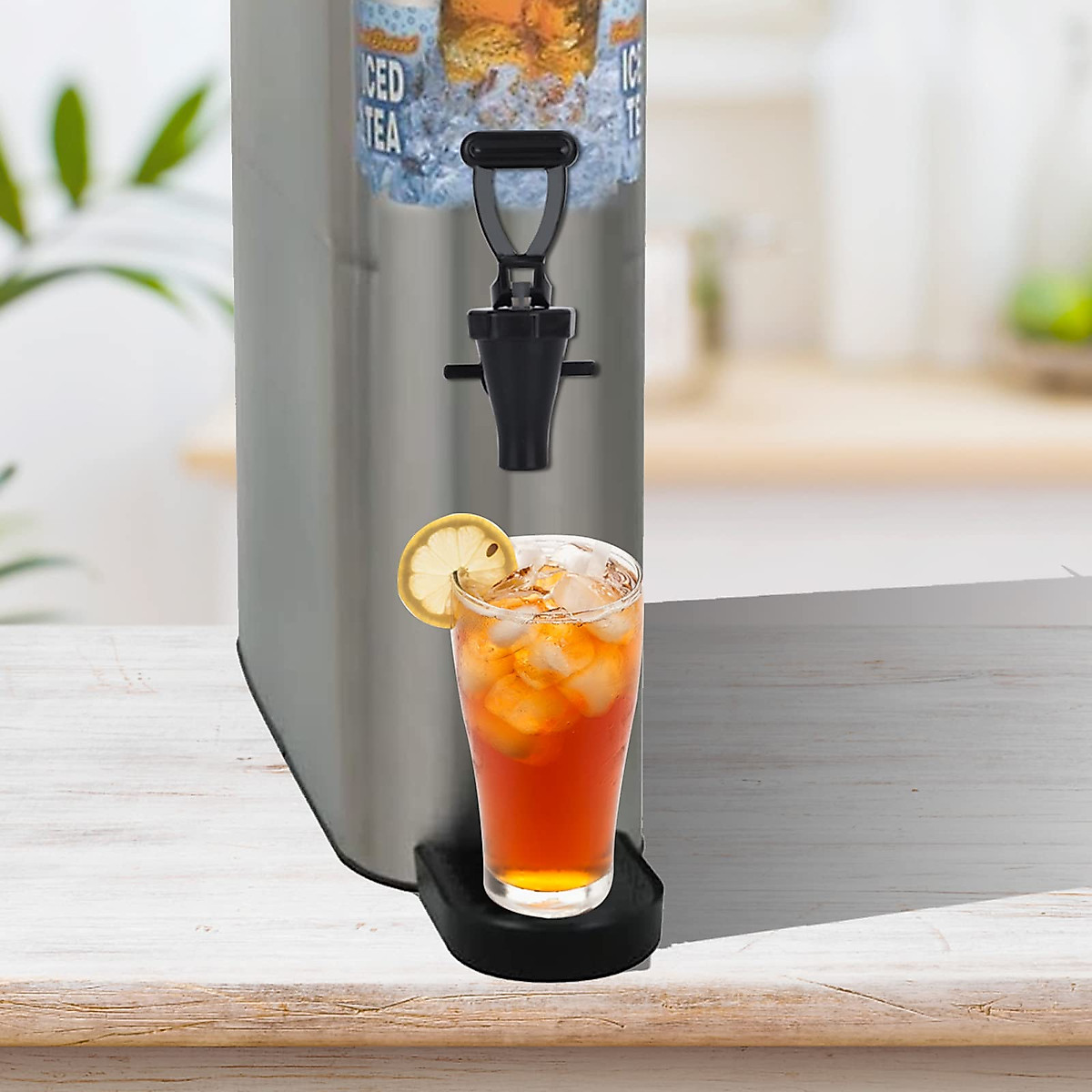 Vonluxin 03260.0002 Faucet Kit for Tea Dispenser, Replacement Spigot for Beverage Dispenser (2 Pack Set, Include 2 Wing Nut and 2 C-Ring) (1 Pack)