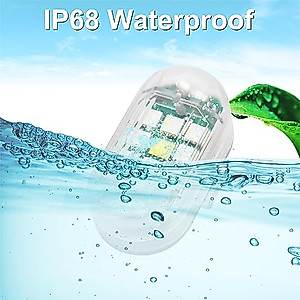 QVEVDACAR 4Pcs LED Anti-Collision Lights With Remote, 7 Colors USB Rechargeable Flashing Lights Wireless Led Strobe Lights for Cars Drone Aircraft Motorcycle Bike Emergency Warning Signal Lights