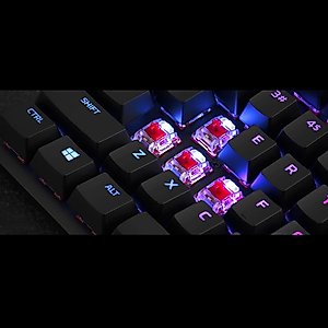 HyperX Alloy Origins Core Wired Gaming Mechanical Keyboard Compact Tenkeyless HyperX Red Switch with RGB Back Lighting for PC, PS5 PS4 Xbox Series X|S & Xbox One (Renewed)