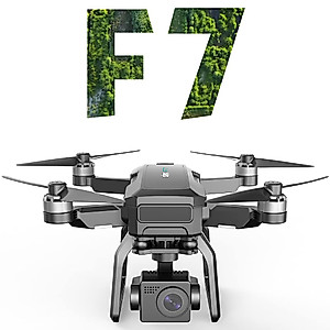 SJRC F7 PRO GPS Drone 4K Dual HD Camera 3-Axis Gimbal Professional Aerial Photography 3KM Brushless Quadcopter VS F11 4K Pro (Two Batteries)